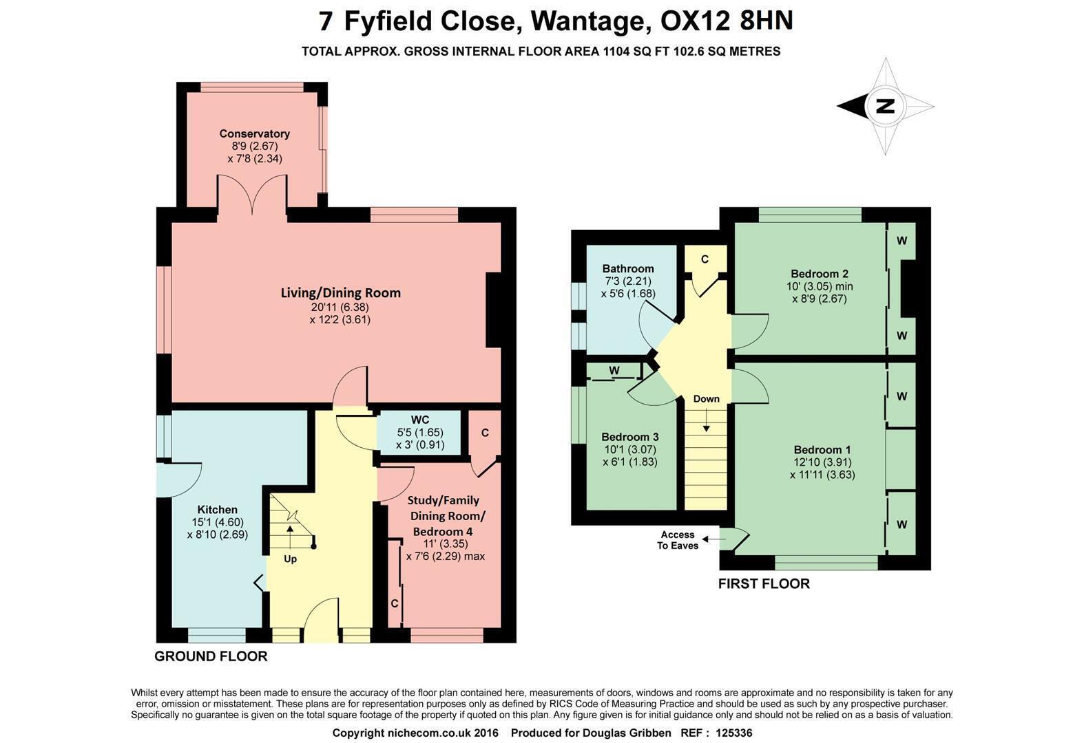3 bedroom property to let in Fyfield Close Wantage Oxfordshire - £1,450 pcm