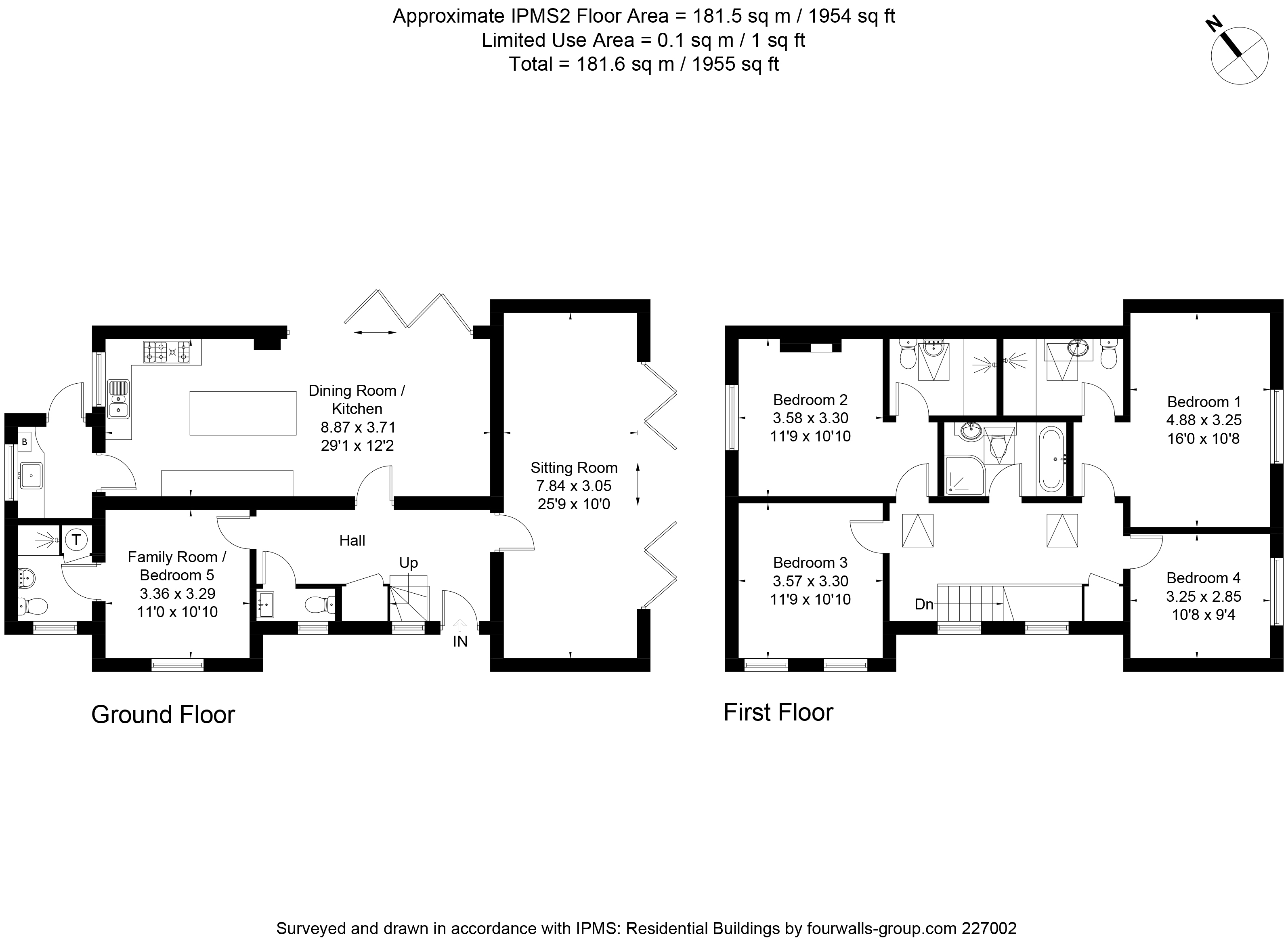 5 bedroom property for sale in Clappsgate Road, Pamber Heath, Tadley ...