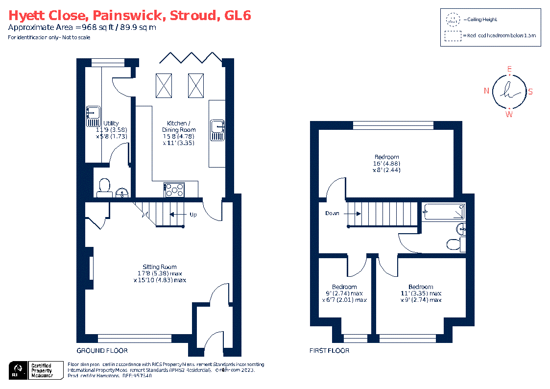 3 bedroom property for sale in Hyett Close, Painswick, Stroud, GL6 - Guide price £375,000