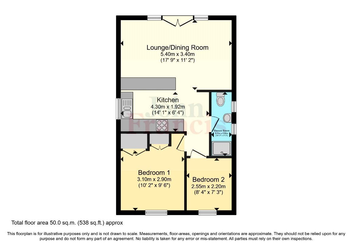 2 bedroom property for sale in Apt 4 (18) Coastal View, Pendine ...