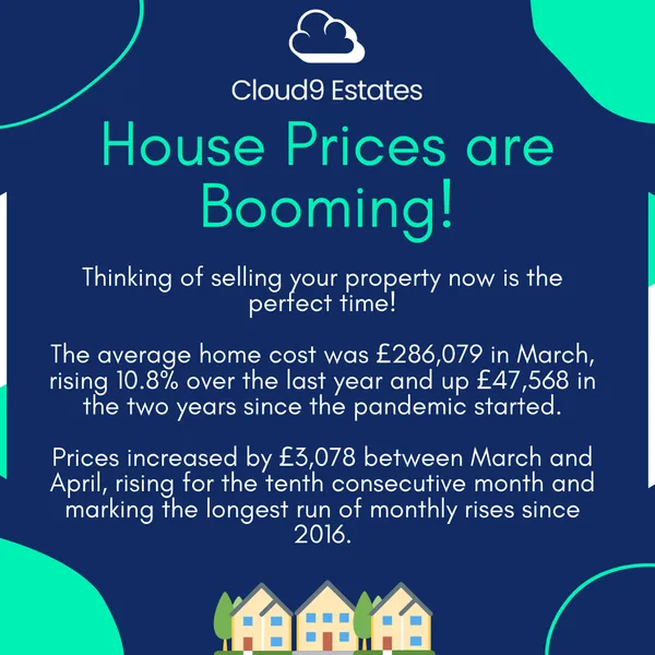 Property prices are Booming | Cloud9 Estate Agents